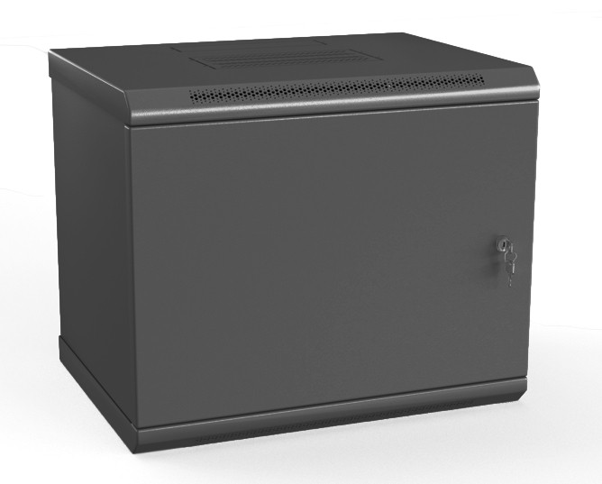 Купить Hyperline TWL-1266-SR-RAL9005 Шкаф настенный 19-дюймовый (19 ...